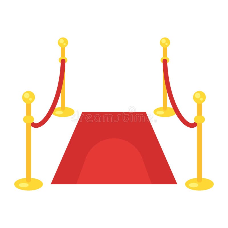 Illustration Plate De Style De Tapis Rouge Illustration de Vecteur ...