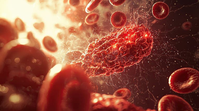 Illustration of Platelet Aggregation during Clot Formation – High ...