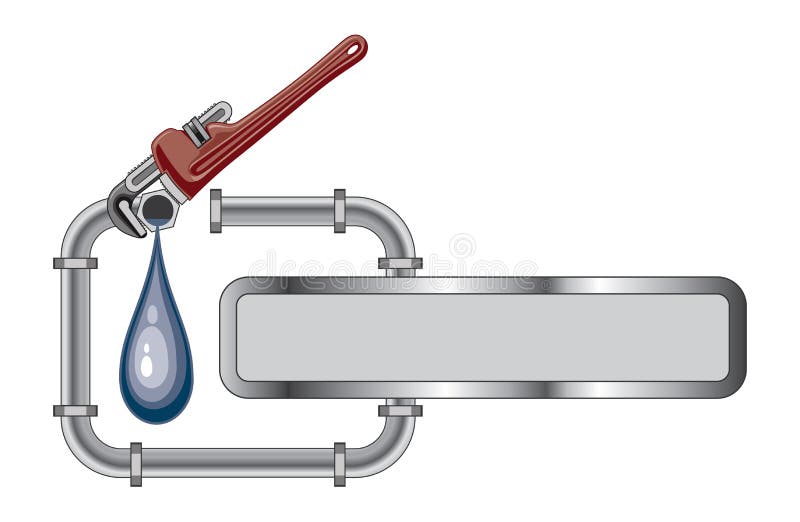 Plumbing Design with Banner Stock Vector - Illustration of design ...
