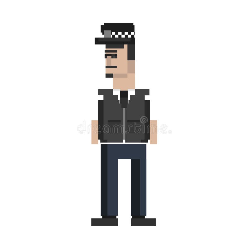Pixelated Policeman Stock Illustrations – 139 Pixelated Policeman Stock ...