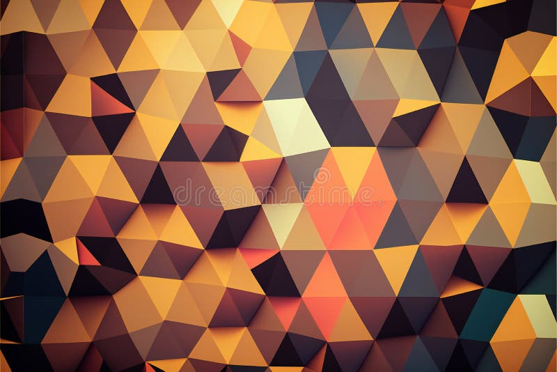 Polygon Patterned Background, Creative Digital Illustration Painting ...