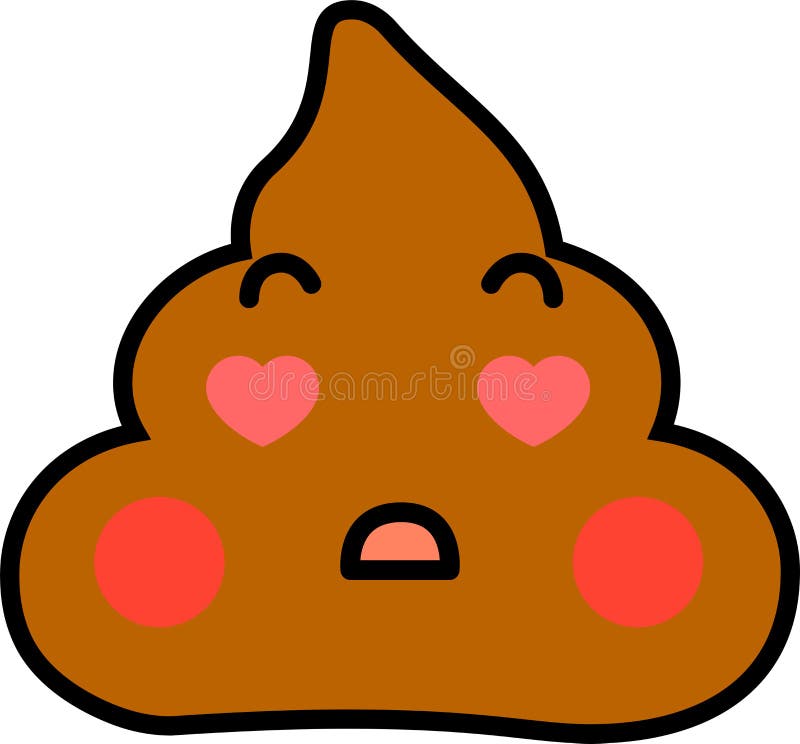 Poo emoticon icon stock vector. Illustration of expression - 195146507