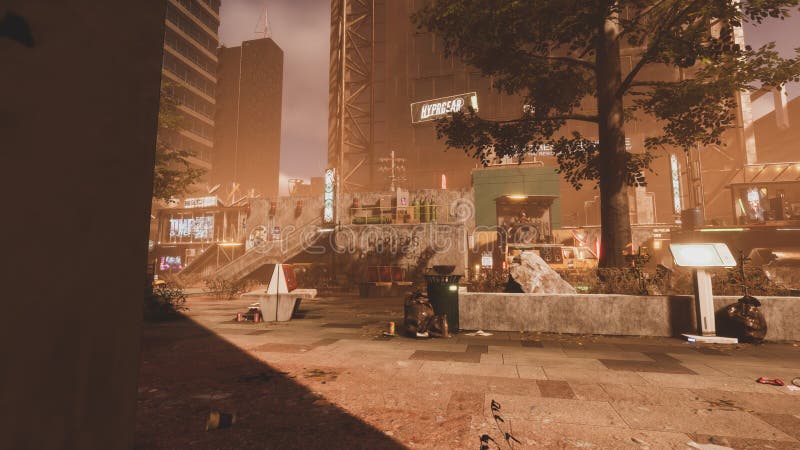 Illustration of a Poor Neighborhood in an Alternative Future Where ...