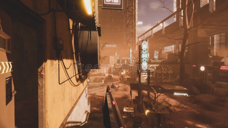 Illustration of a Poor Neighborhood in an Alternative Future Where ...