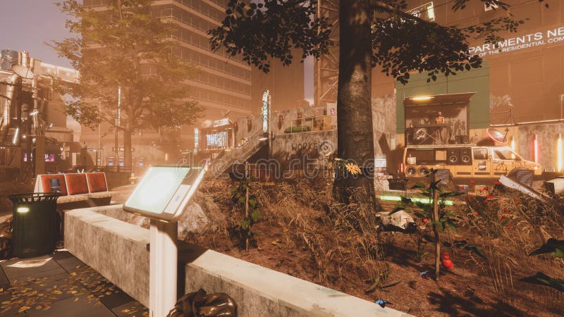 Illustration of a Poor Neighborhood in an Alternative Future Where ...