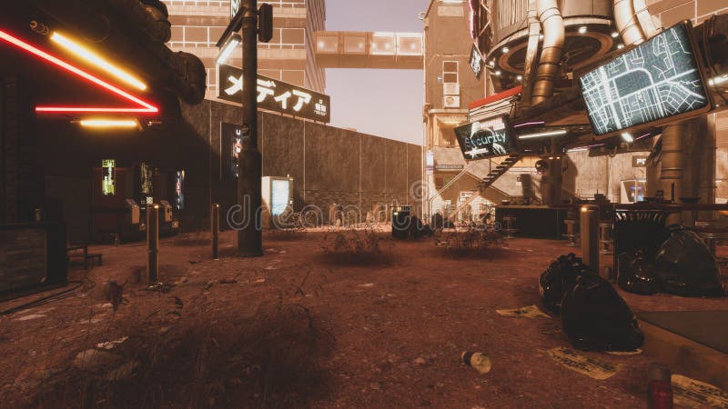 Illustration of a Poor Neighborhood in an Alternative Future Where ...