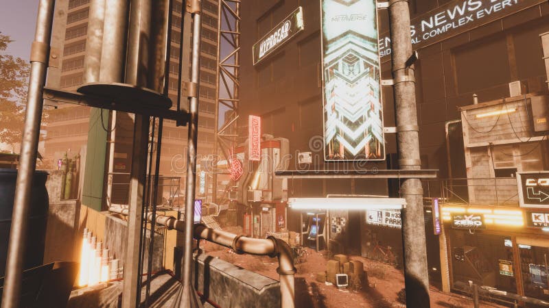 Illustration of a Poor Neighborhood in an Alternative Future Where ...