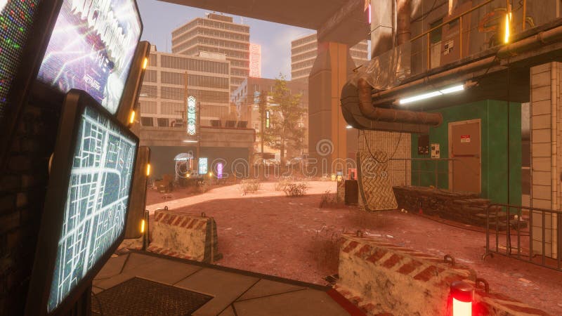 Illustration of a Poor Neighborhood in an Alternative Future Where ...