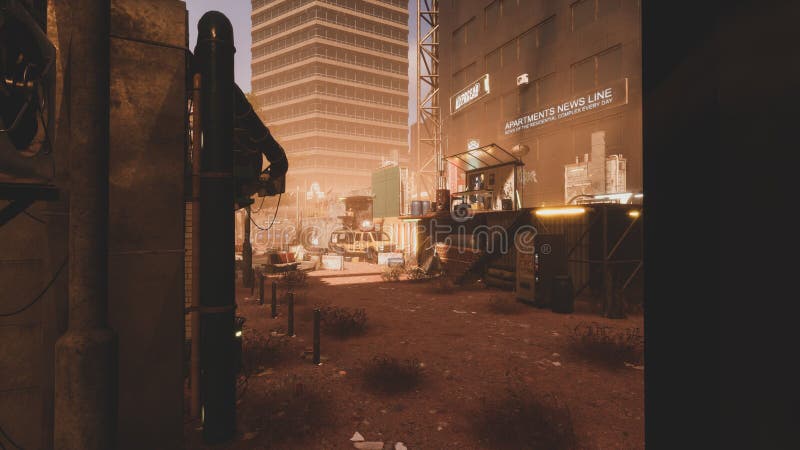 Illustration of a Poor Neighborhood in an Alternative Future Where ...