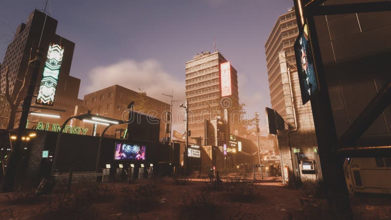 Illustration of a Poor Neighborhood in an Alternative Future Where ...