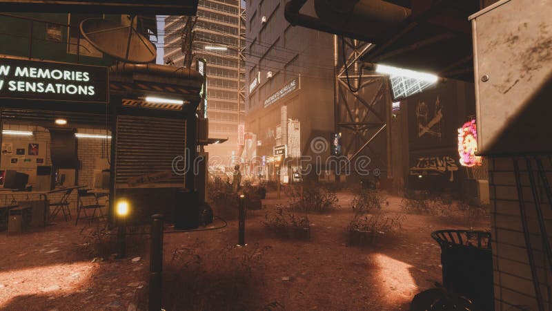 Illustration of a Poor Neighborhood in an Alternative Future Where ...