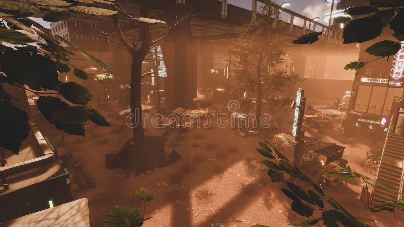 Illustration of a Poor Neighborhood in an Alternative Future Where ...