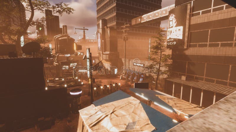 Illustration of a Poor Neighborhood in an Alternative Future Where ...