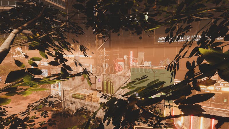 Illustration of a Poor Neighborhood in an Alternative Future Where ...