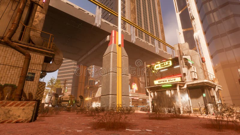 Illustration of a Poor Neighborhood in an Alternative Future Where ...