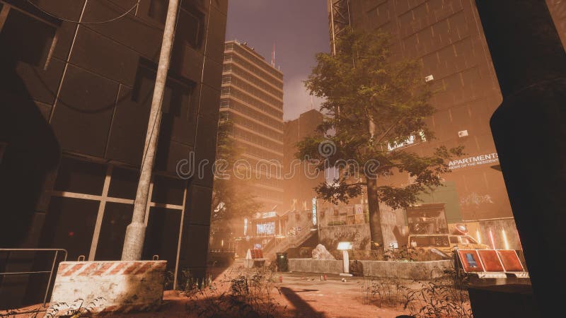 Illustration of a Poor Neighborhood in an Alternative Future Where ...