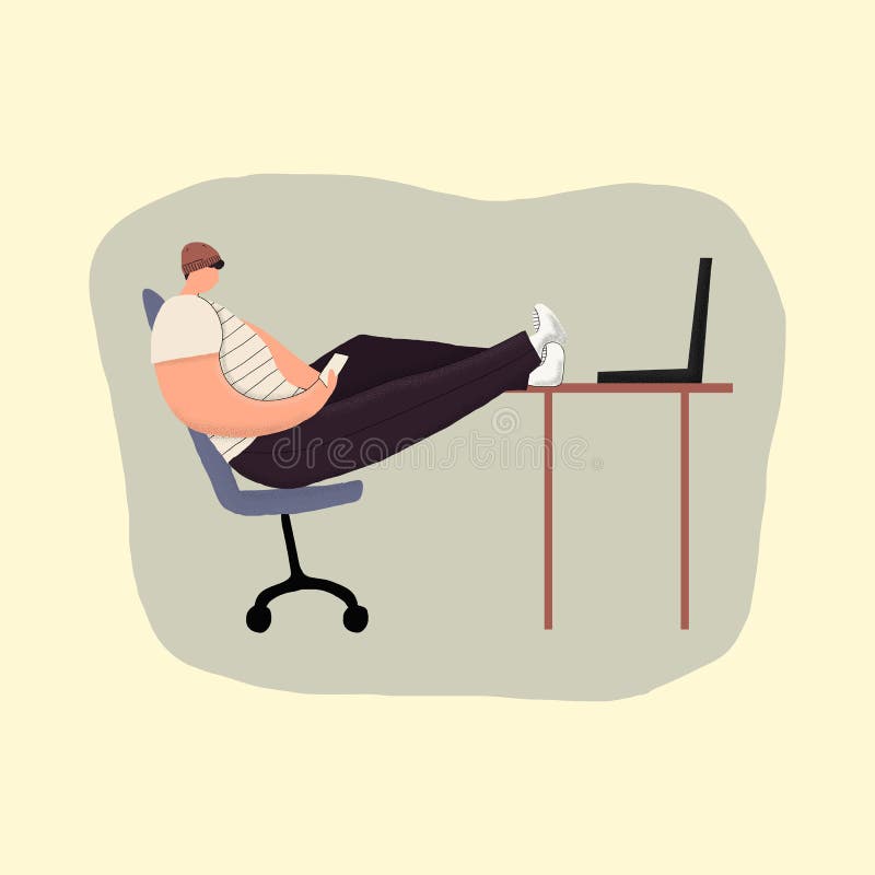 Young Bad Posture Stock Illustrations – 310 Young Bad Posture Stock ...