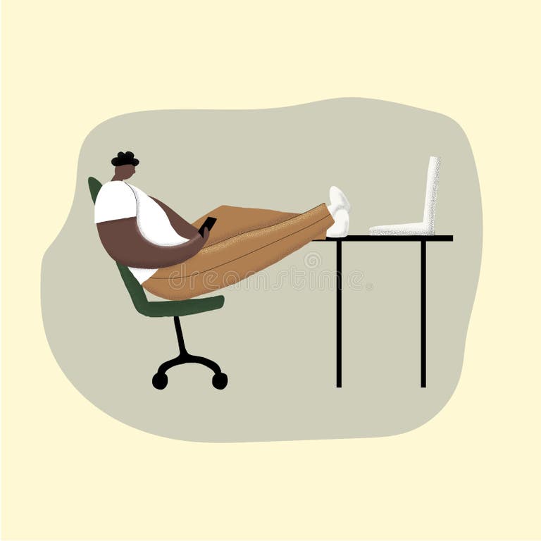 Poor Sitting Posture Stock Illustrations – 121 Poor Sitting Posture ...