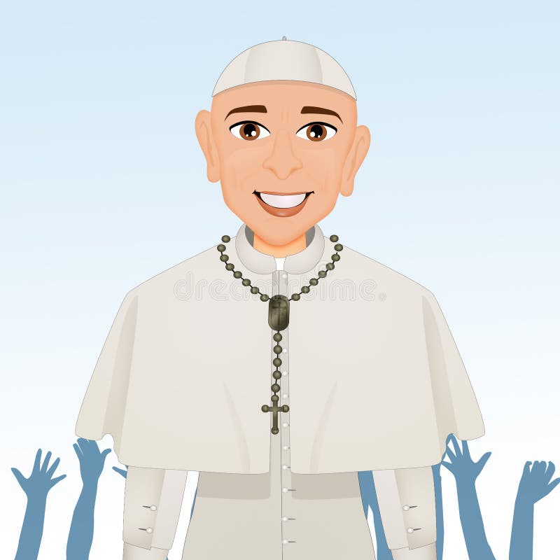 Illustration of Pope stock illustration. Illustration of faith - 236264665