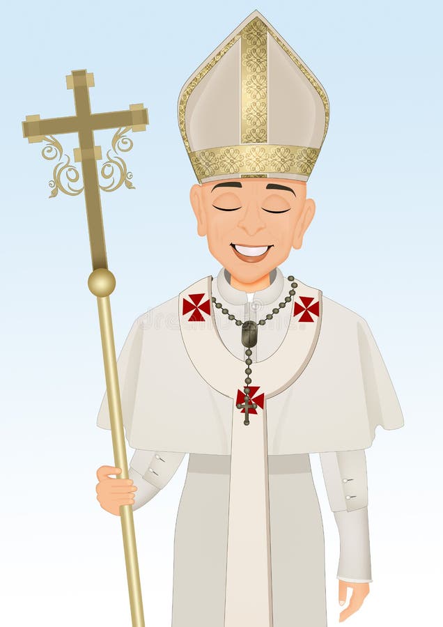 Illustration of Pope stock illustration. Illustration of christian ...