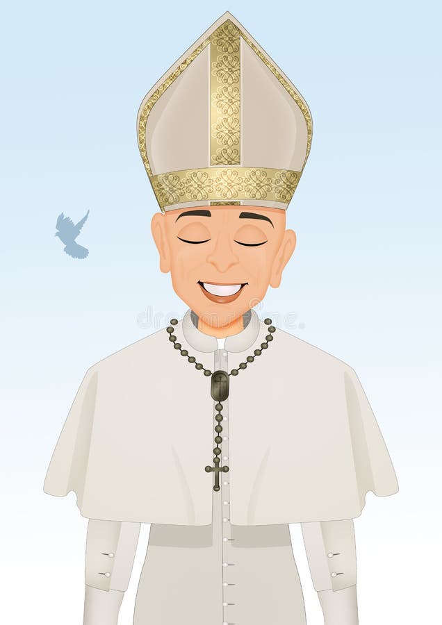 Illustration of Pope stock illustration. Illustration of papal - 236264659