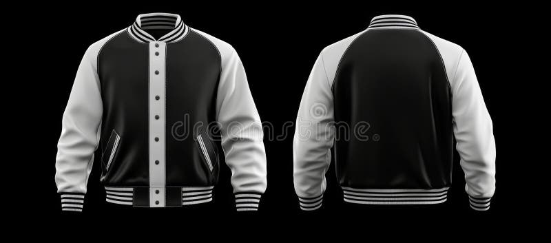 An Illustration and Portrayal of a Varsity Jacket Highlighting the ...