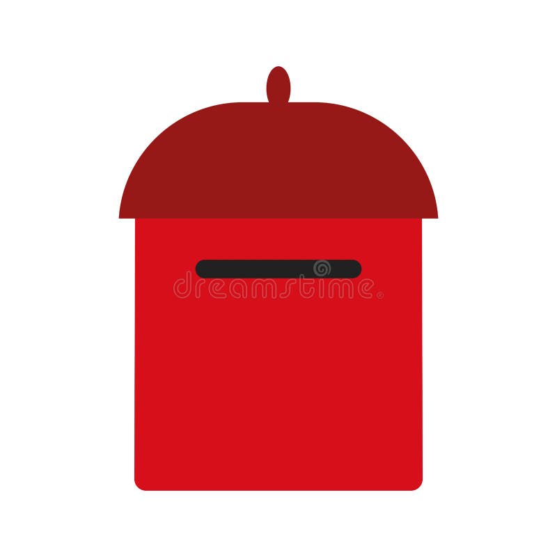 Postbox Icon, Outline Style Stock Vector - Illustration of postal ...