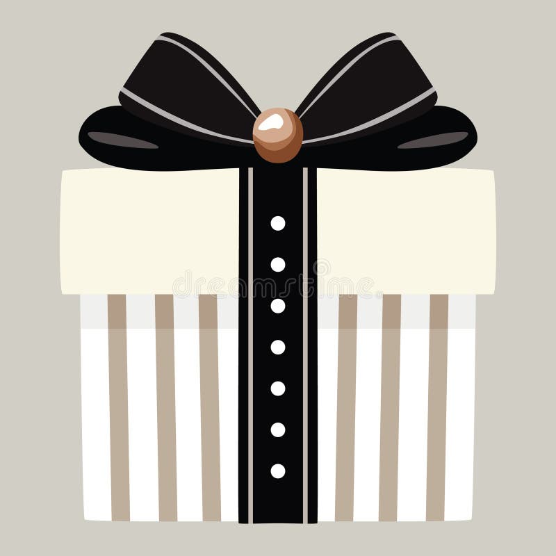 Illustration of Present with Bow Stock Illustration - Illustration of ...