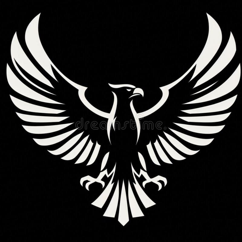 Bold Silhouette of the Roman Eagle: a Symbol of Power and Authority ...