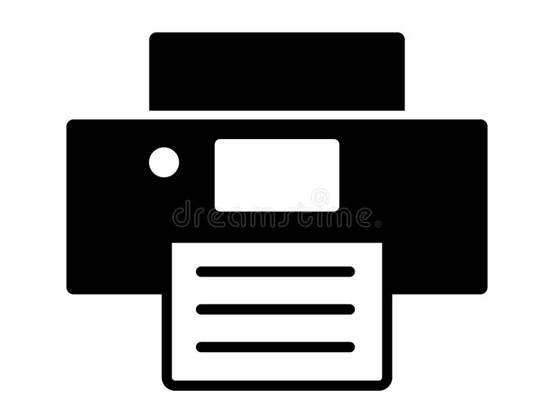 Illustration of Printer Icon (printing Press Mark) Stock Vector ...