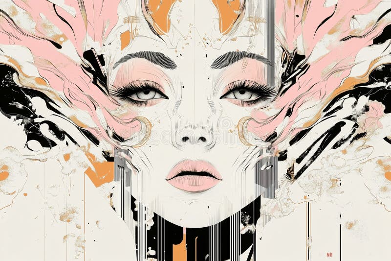 An Illustration for Printing Featuring the Goddess Aphrodite in the ...