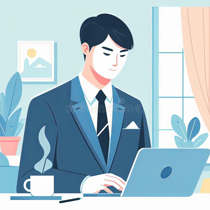 Corporate Time stock illustration. Illustration of workspace - 326941833