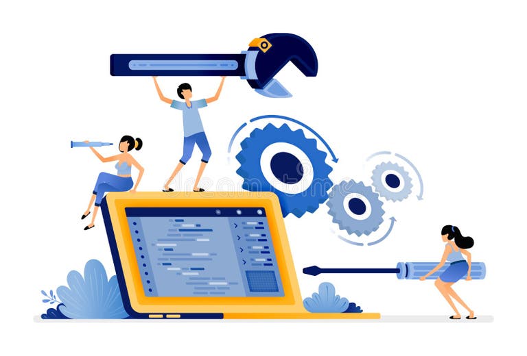 Machine Programming Landing Stock Illustrations – 539 Machine ...