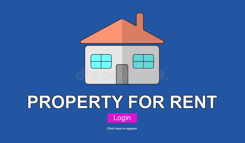 Concept of Property for Rent Stock Illustration - Illustration of ...