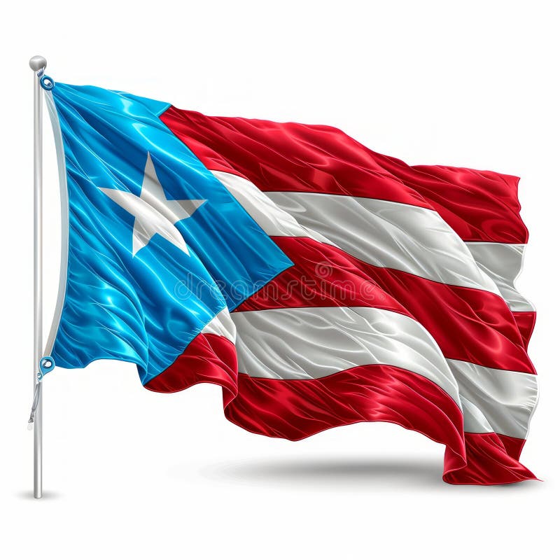 Illustration of Puerto Rico Flag AI Generated Stock Illustration ...