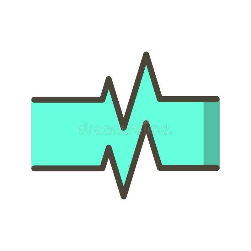 Illustration Pulse Rate Icon for Personal and Commercial Use. Stock ...