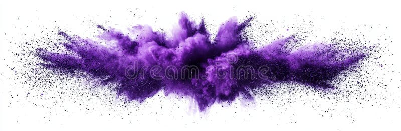 An Illustration of Purple Explosion Smoke Over a Transparent Background ...