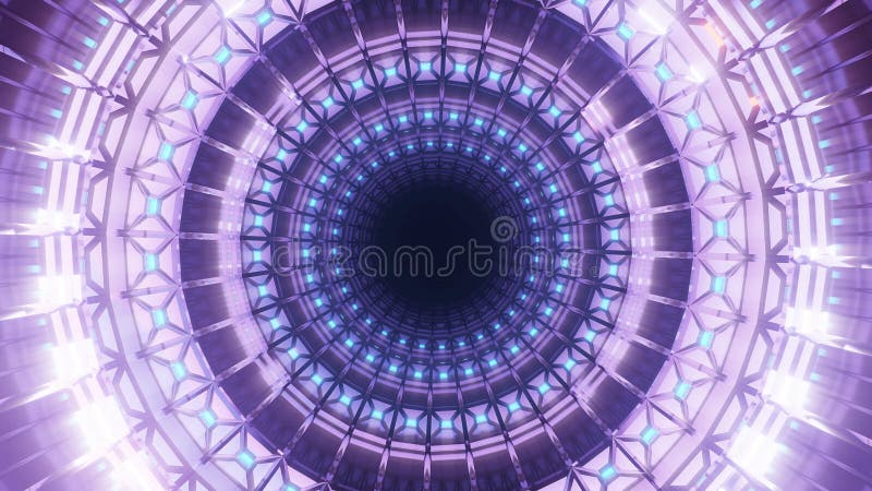Illustration of Purple Lights Arranged in a Circular Pattern Stock ...