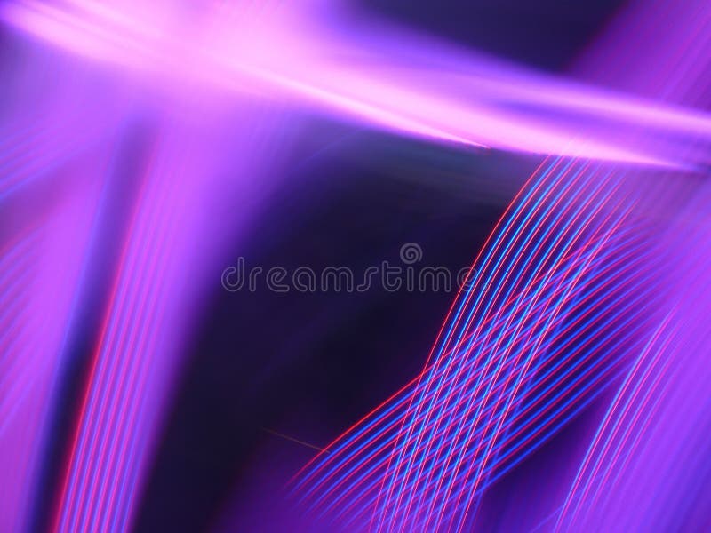 Illustration of Purple Progressive Rhythmic Light Threads with High ...