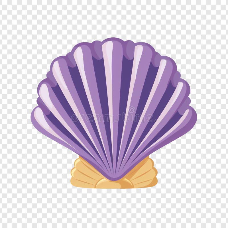 Purple Seashell Illustration Stock Illustration - Illustration of ...