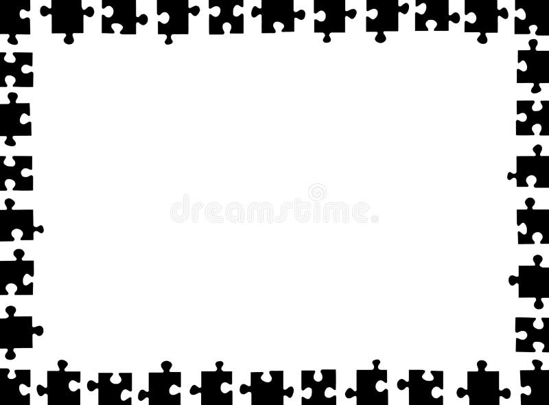 Illustration of Puzzle Frame Stock Vector - Illustration of assemble ...