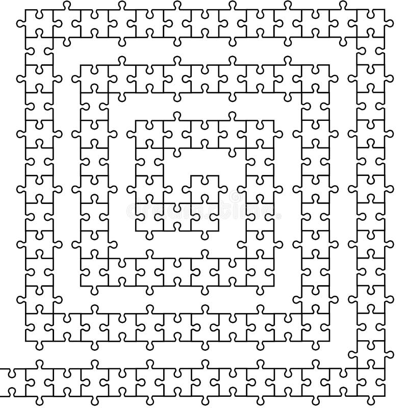 Puzzle road stock illustration. Illustration of break - 62838843