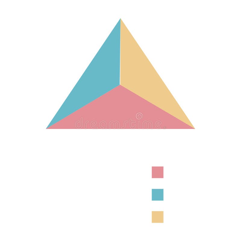Illustration Pyramid of Triangles Business Graph. Stock Illustration ...