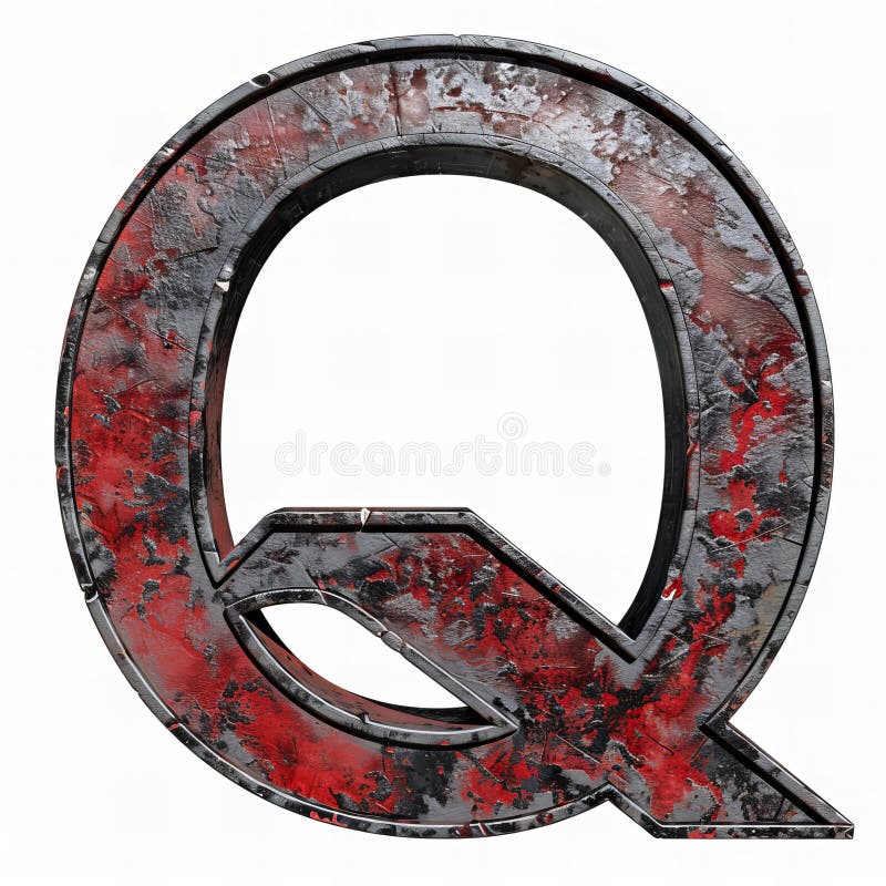 Illustration of Q Symbol , Isolated on White Background , High Quality ...
