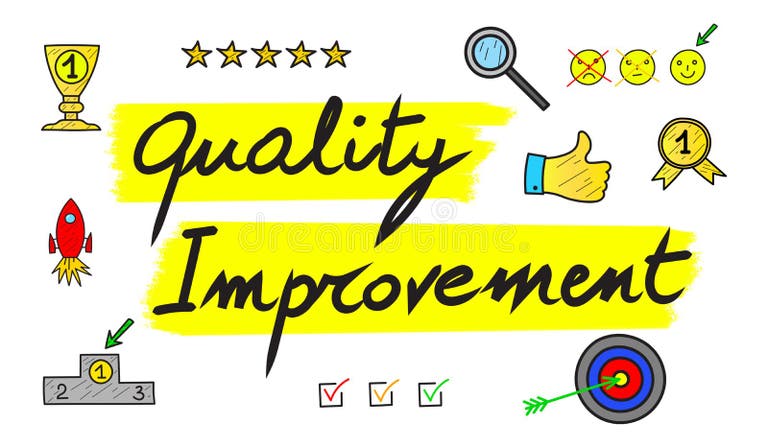 Concept of Quality Improvement Stock Illustration - Illustration of ...