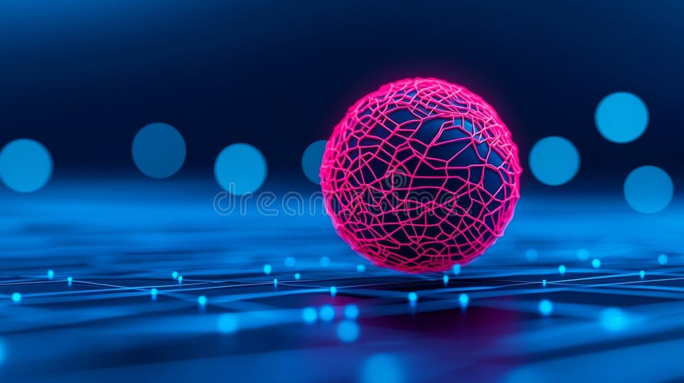 An Illustration of a Quantum Computer with a Qubit and Field Force on a ...