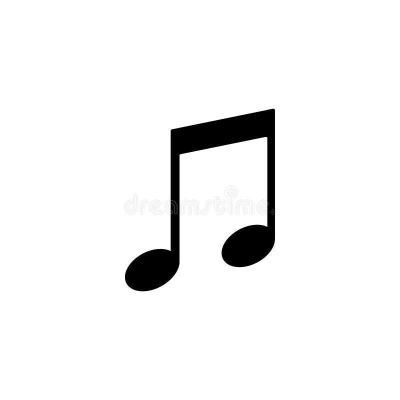 Illustration of a Quaver Musical Note Stock Illustration - Illustration ...