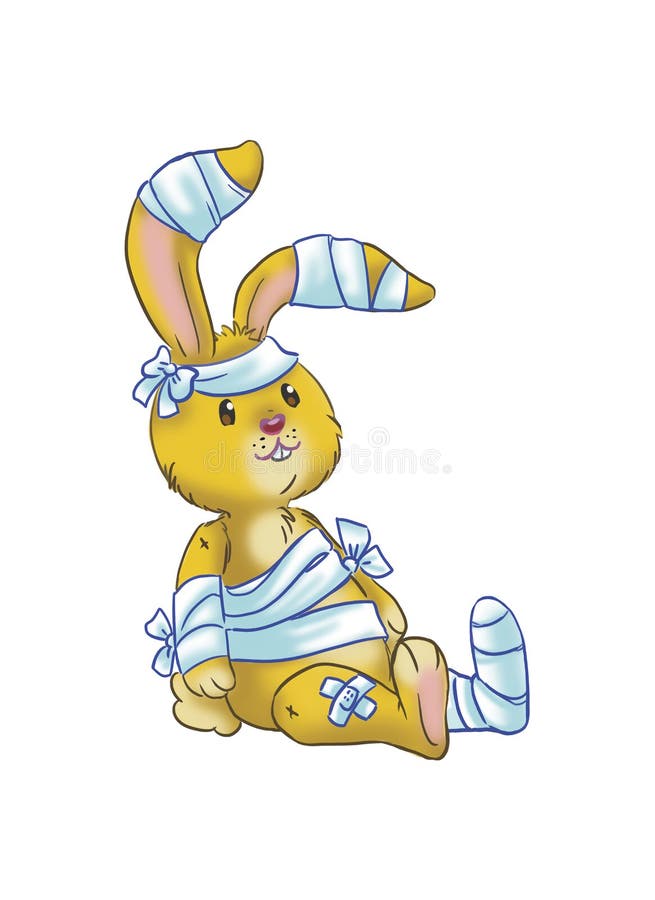 Injured Rabbit Stock Illustrations – 31 Injured Rabbit Stock ...