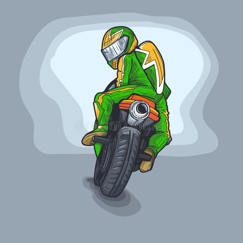 Motorcycle Rear View Stock Illustrations – 459 Motorcycle Rear View ...