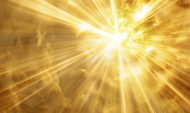 Illustration of Radiant Sun Rays in Abstract Backdrop Stock ...